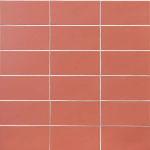 Ivy Hill Tile Tori Coral 8 in. x 4 in. Matte Ceramic Wall Tile (28 ...