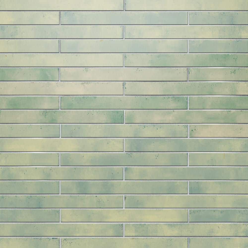 Merola Tile Phoenix Aquamarine 1-7/8 in. x 17-3/4 in. Porcelain Floor ...