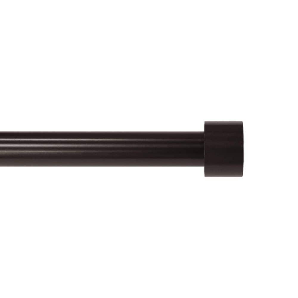 StyleWell 36 in. - 66 in. Telescoping 3/4 in Single Curtain Rod Kit in ...