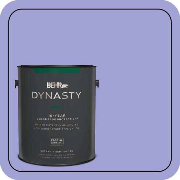 BEHR DYNASTY 1 gal. #P550-4 Water Hyacinth Semi-Gloss Enamel Exterior ...