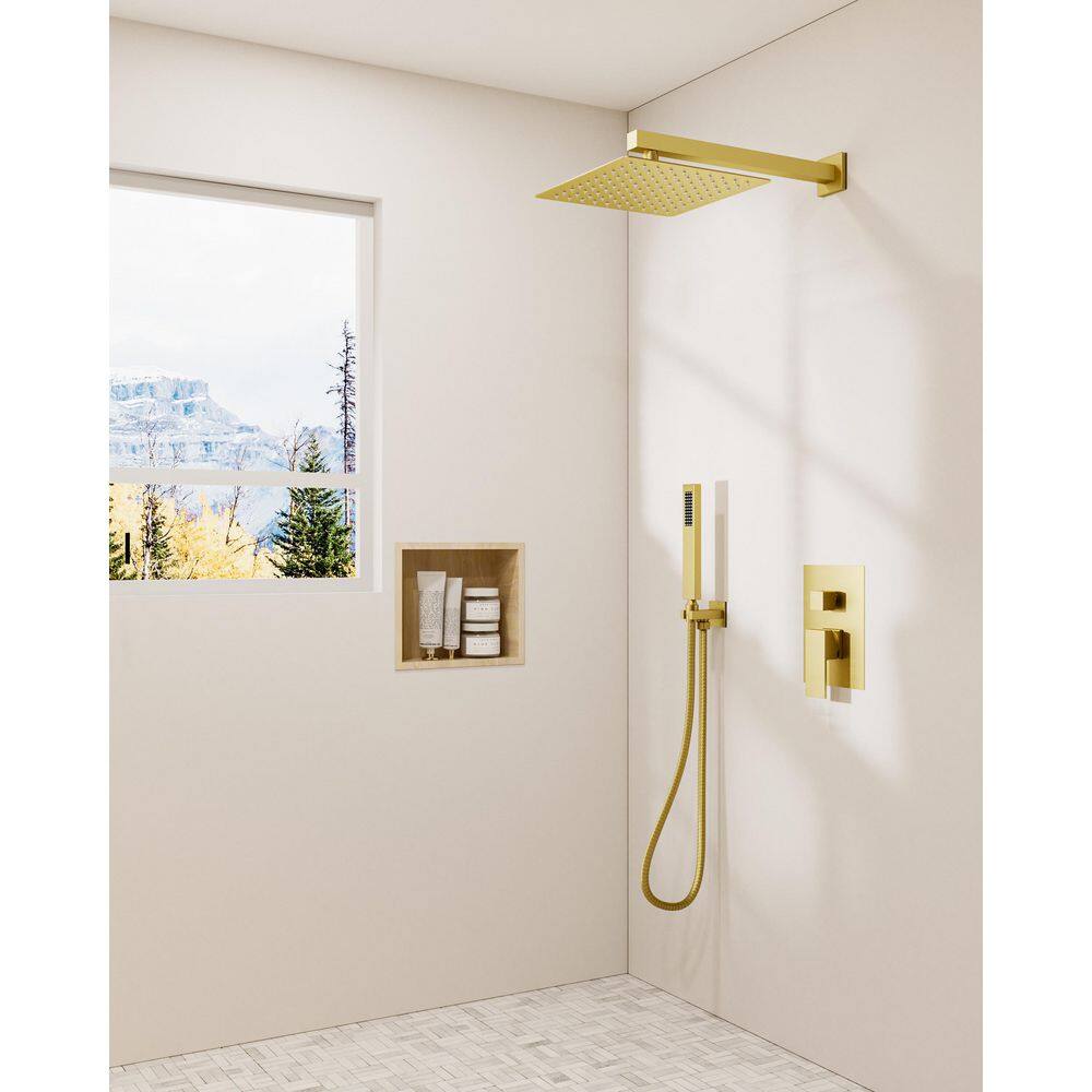 Have a question about Double Handle 2-Spray Shower Faucet 10 in. Square ...