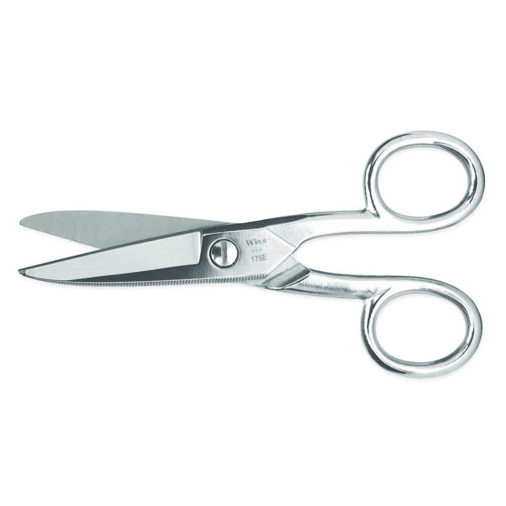Crescent Wiss 5-1/4 in. Smooth Blade Electrician's Scissors 175E - The ...