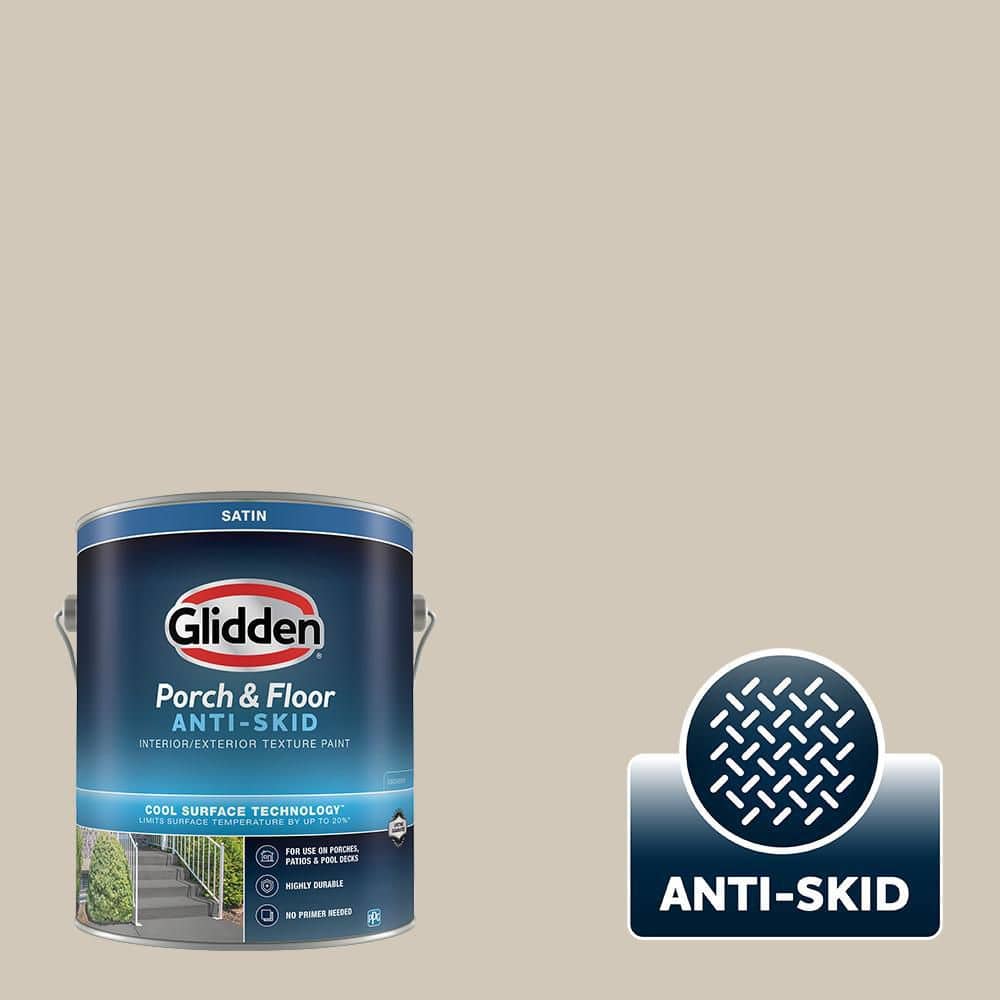 Glidden Porch and Floor 1 gal. PPG1024-4 Moth Gray Satin Interior ...