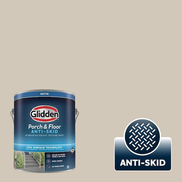 Glidden Porch and Floor 1 gal. PPG1024-4 Moth Gray Satin Interior ...