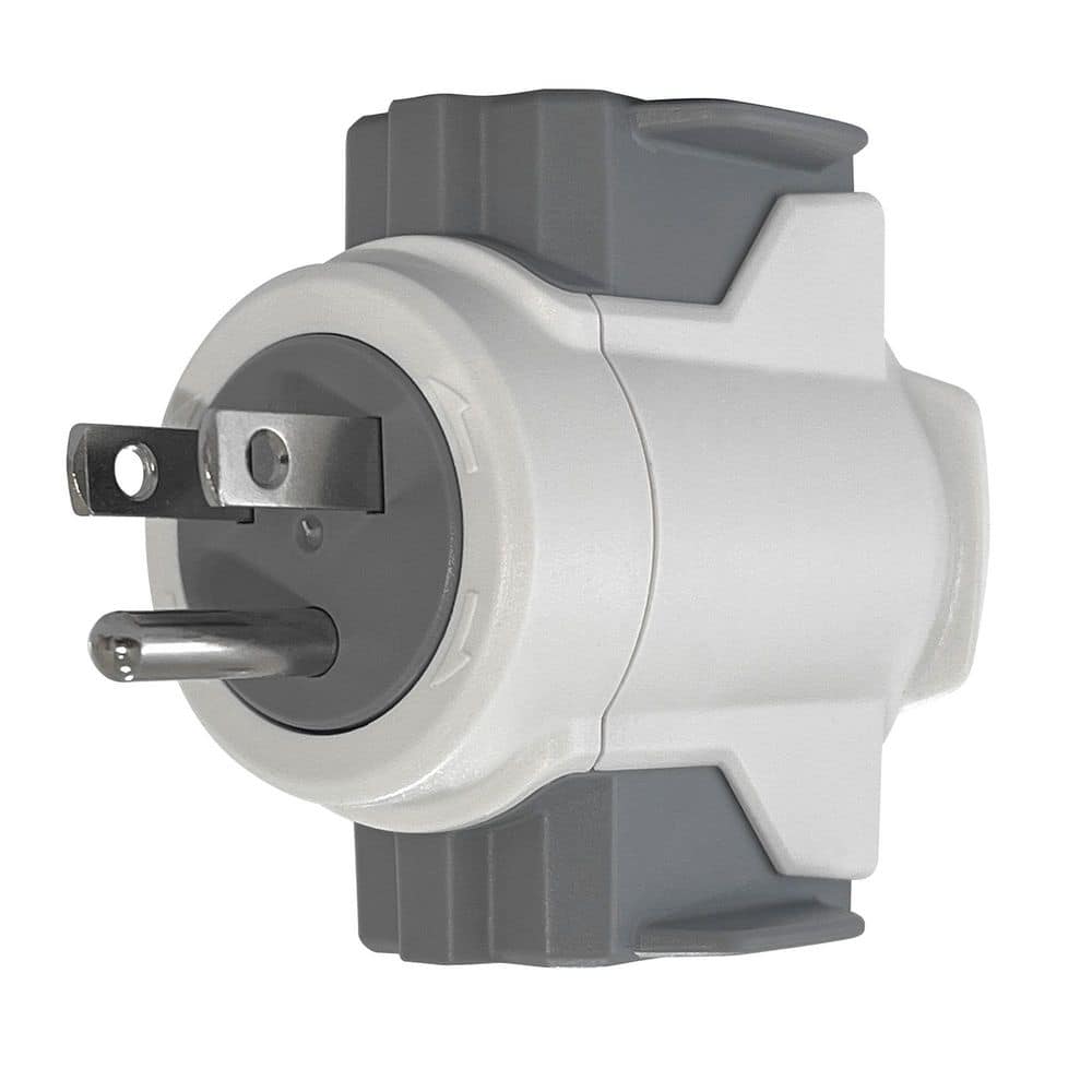 Commercial Electric 3-Outlet Rotating Plug Adaptor AIR-02C - The Home Depot