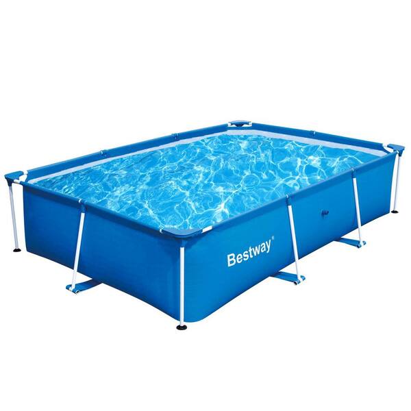 Bestway 9.8 ft. x 6.7 ft. x 26 ft. Rectangle 26 in. Deluxe Splash ...