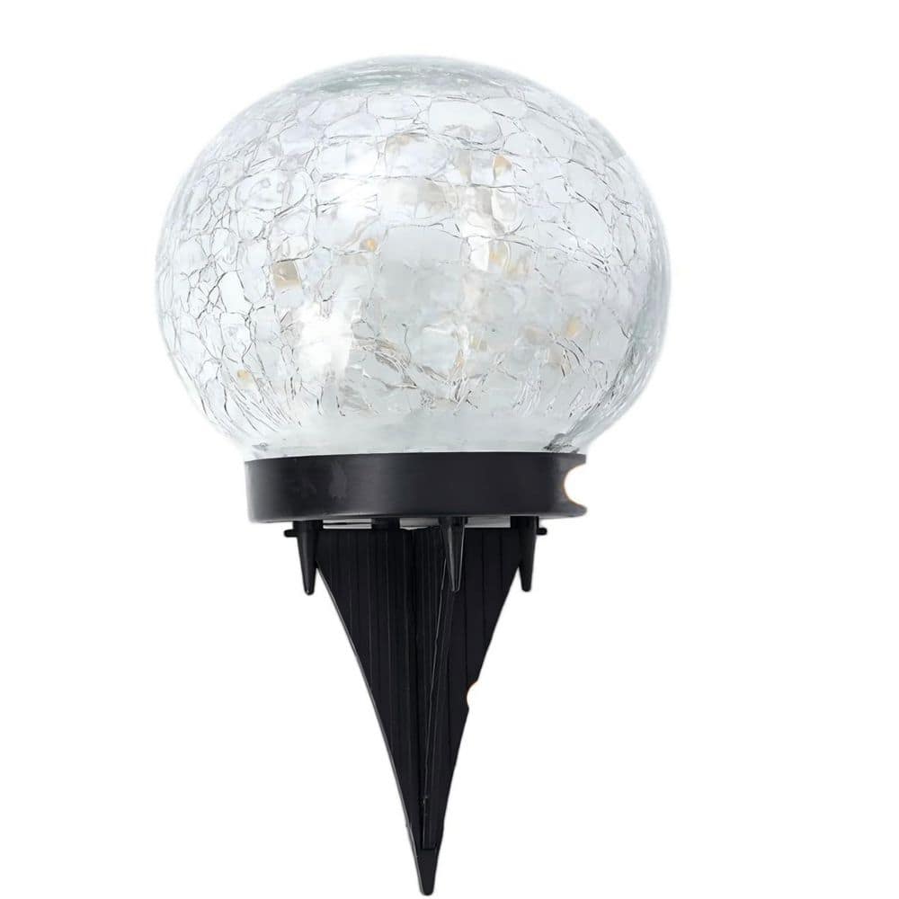 Solar Globe Lights Outdoor Waterproof-Solar Balls for Garden-Cracked ...