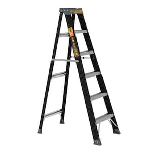 MetalTech 4 ft. Fiberglass Step Ladder with Maximum Reach of 8 ft. 8 in ...
