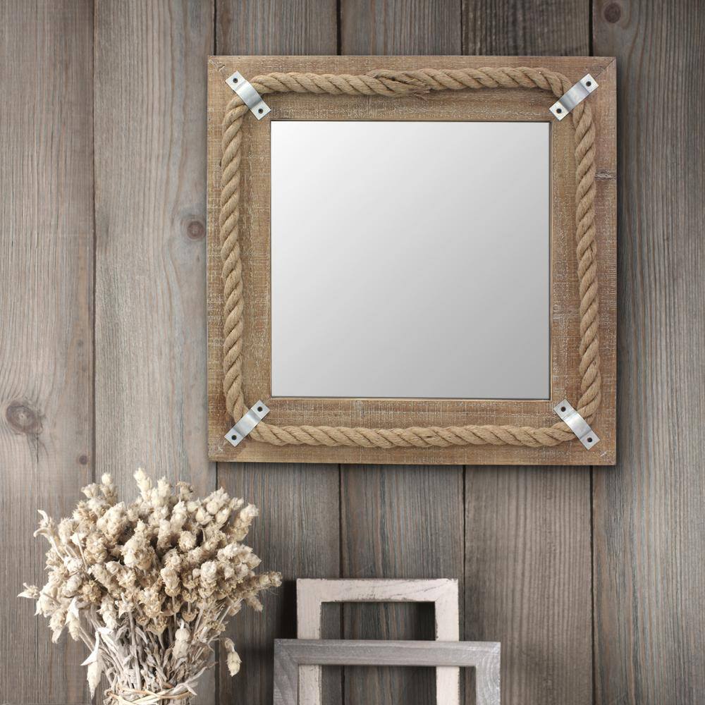Stonebriar Collection Small Square Mirror (19.882 in. H x 19.882 in. W ...