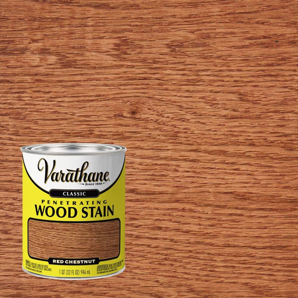 Varathane 1 qt. Red Chestnut Classic Wood Interior Stain 339712 - The ...