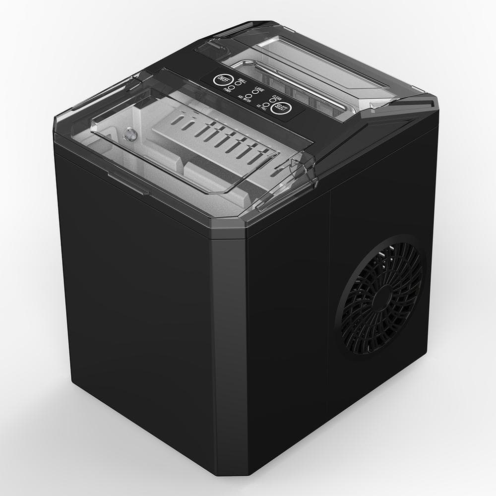 Wanai 9 in. Ice Maker Countertop 26 lbs. Bullet Ice Portable Ice Making ...