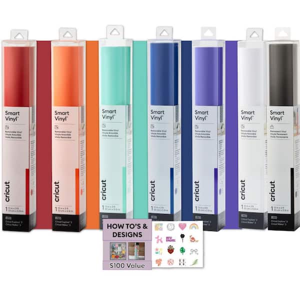 Cricut Smart Rainbow Vinyl Cutting Machine Accessories Bundle with ...
