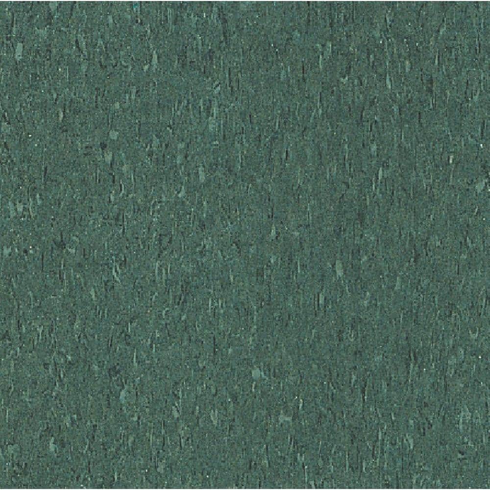 Armstrong Flooring Imperial Texture VCT 12 in. x 12 in. Basil Green Standard Excelon Commercial ...