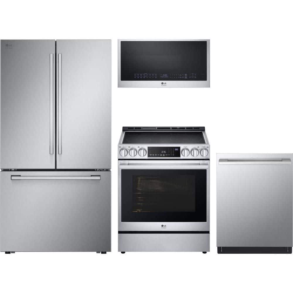 LG Studio 27 cu. ft. Counter Depth MAX Smart Refrigerator with Slide-In ...