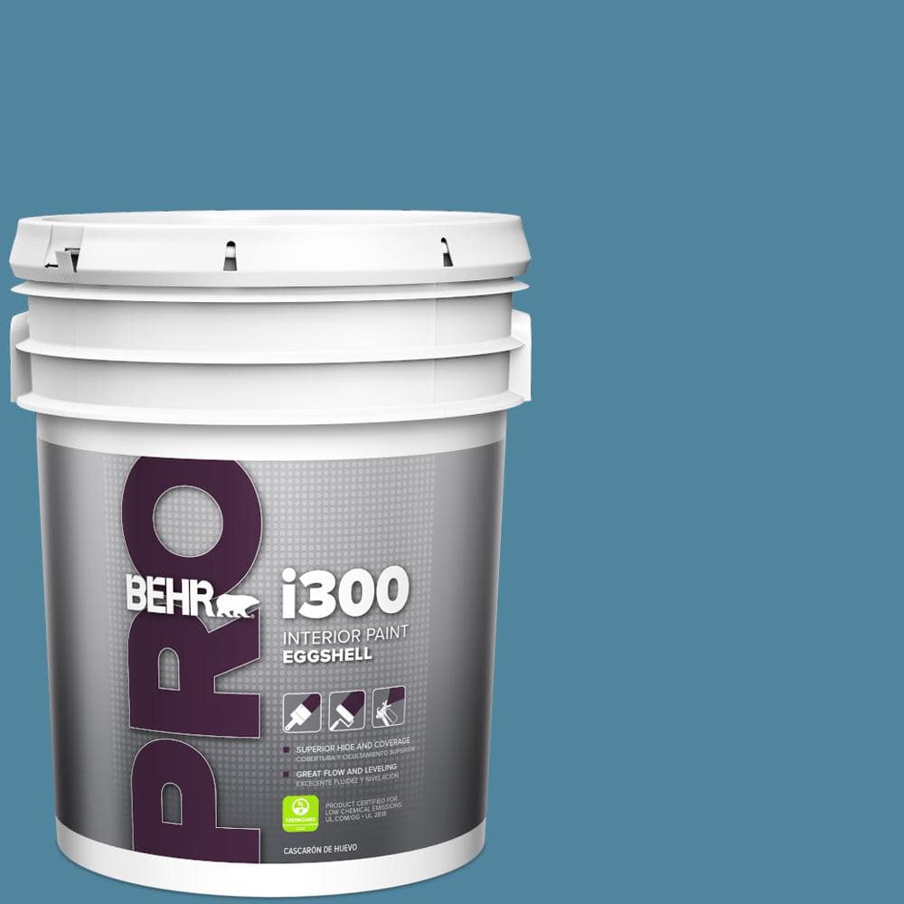 BEHR PRO 5 gal. #S490-5 Jay Bird Eggshell Interior Paint PR33305 - The ...