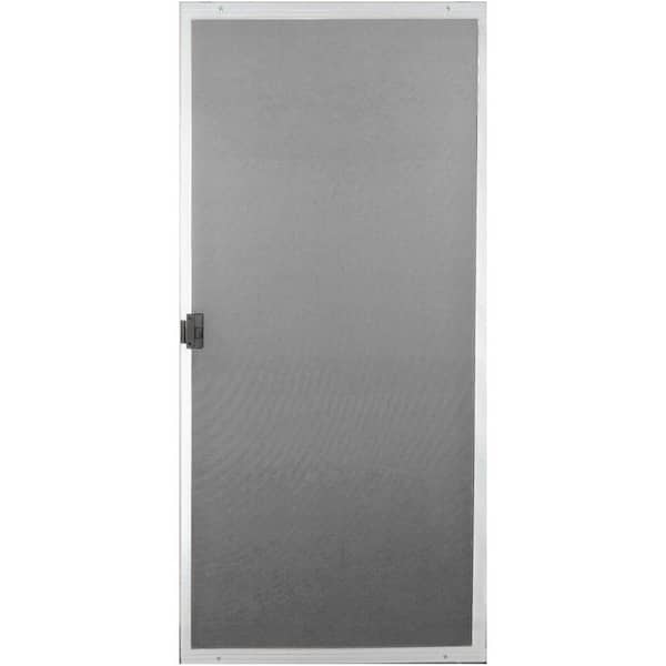 Screen Tight 30 in. x 80 in. White Royal Screen Door ROY30W - The Home ...