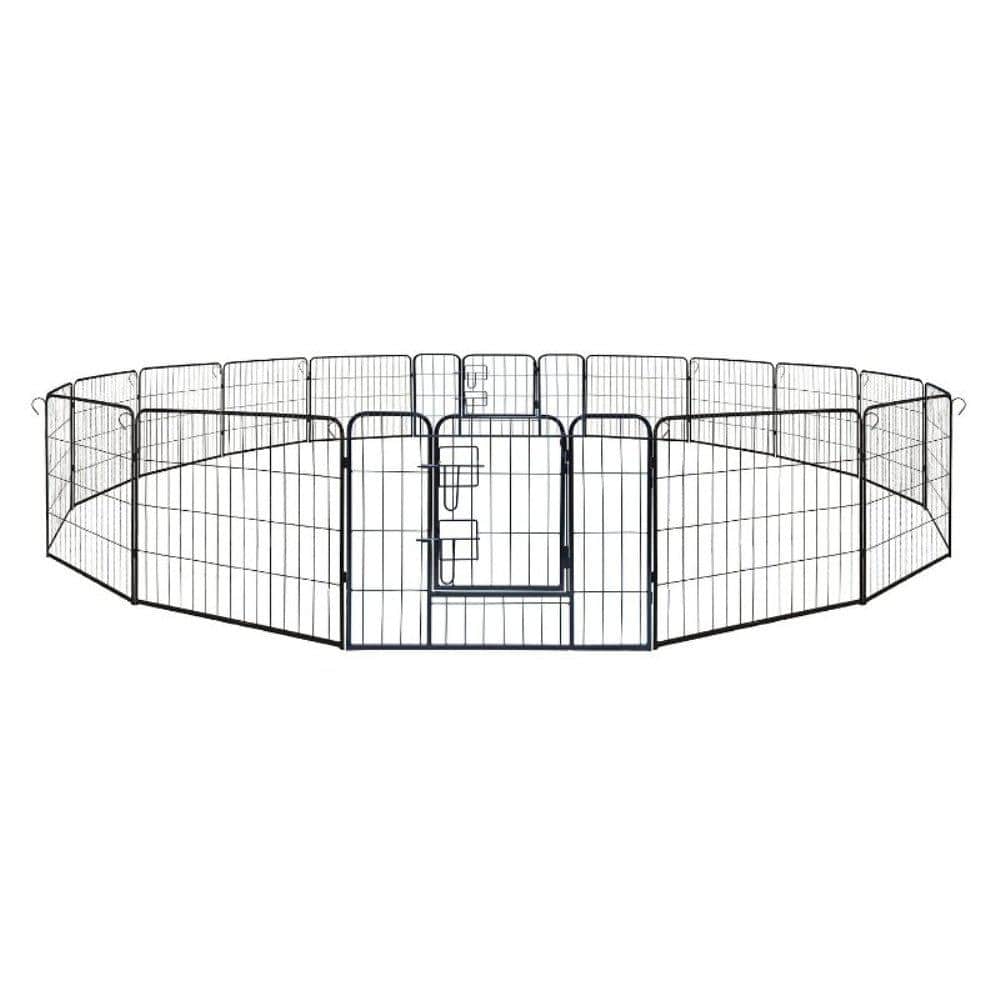 ALEKO 2 ft. H x 13.5 ft. W x 10.5 ft. L Panel Dog Kennel 2DK24X32-HD ...