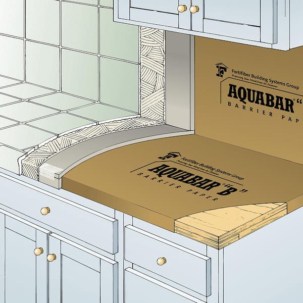 Fortifiber 500 sq. ft. 36 in. Wide x 167 ft. Long x 7 mil Thick Aquabar ...