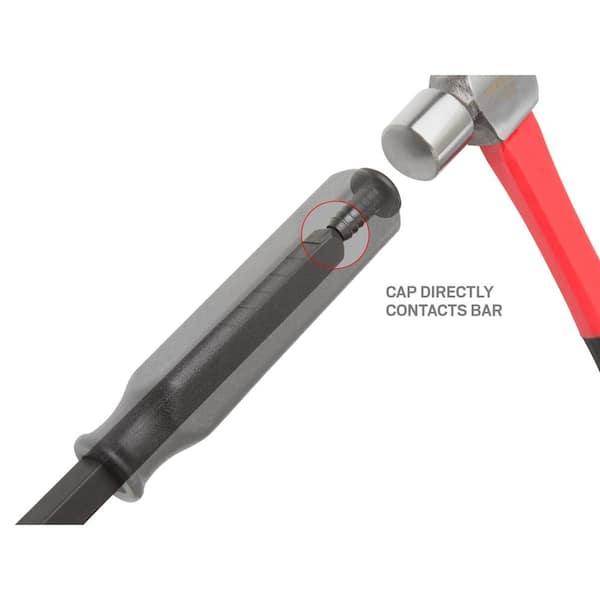 TEKTON 25 in. Angled End Handled Pry Bar with Striking Cap LSQ42025 The Home Depot