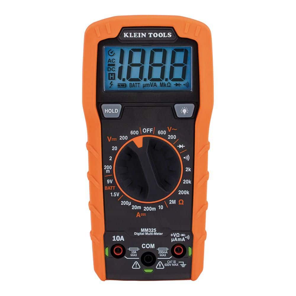 Klein Tools 600-Volt Digital Multi-Meter, Manual-Ranging MM325 - The ...