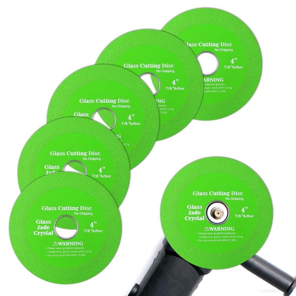 KIWDZFU Diamond Glass Cutting Disc 5-Pack for Angle Grinder 4 Ultra ...