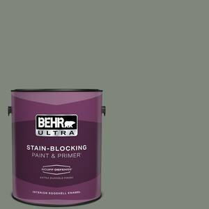 BEHR ULTRA 1 qt. #N410-5 Village Green Satin Enamel Exterior Paint ...