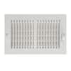 EZ-FLO 10 in. x 6 in. 2-Way Steel Wall/Ceiling Register , White 61610 ...