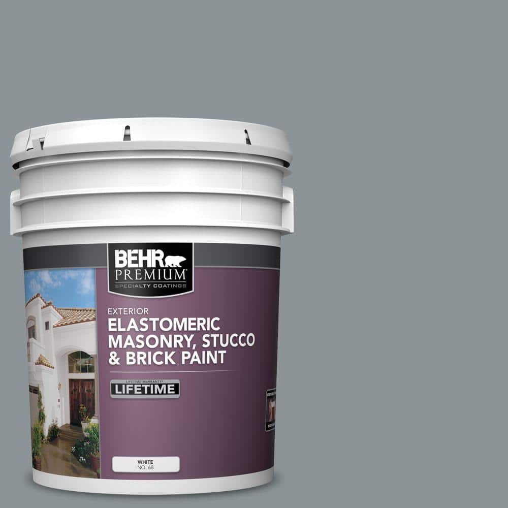 BEHR PREMIUM 5 gal. #N450-4 Moonquake Elastomeric Masonry, Stucco and ...