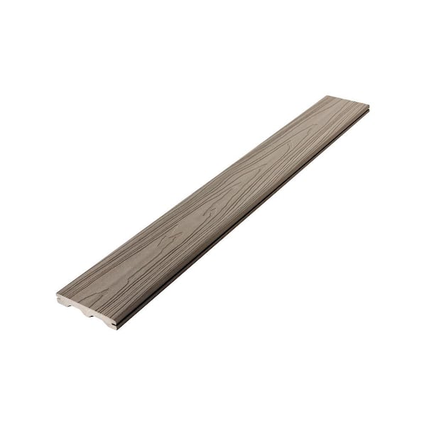 Fiberon ArmorGuard 1 in. x 6 in. x 20 ft. Aspen Gray Grooved Edge ...