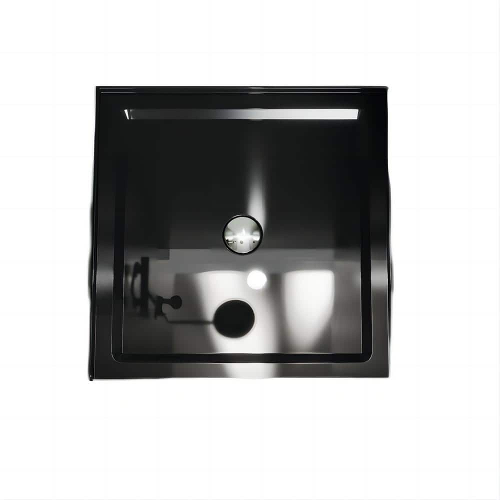 Flynama 36 in. L x 36 in. W Shower Corner Pan Base，Centered Drain and ...