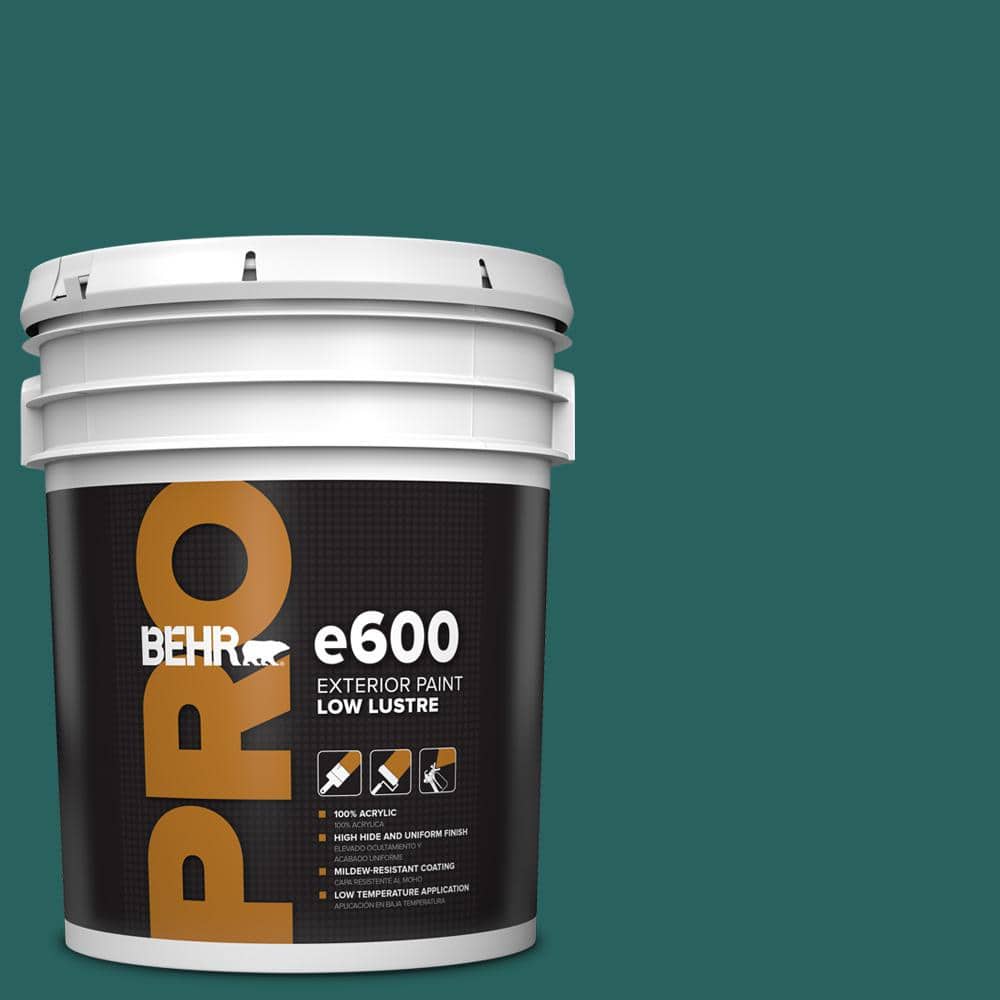 BEHR PRO 5 gal. #MQ6-05 Verdant Forest Low Luster Exterior Paint ...
