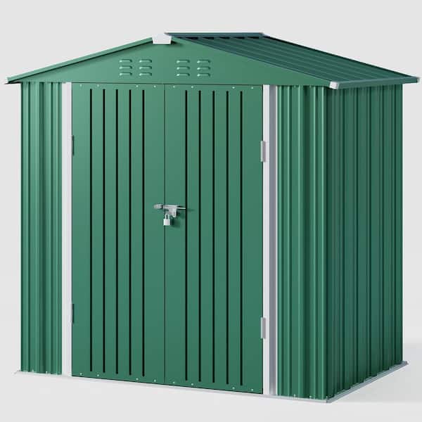 Reviews for Lofka 6 ft. W x 4 ft. D Outdoor Storage Metal Shed with ...