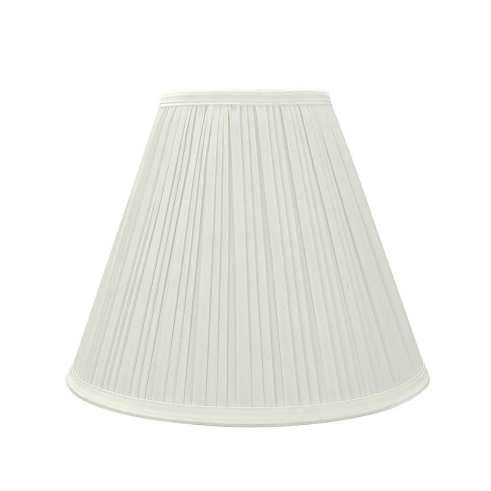 Aspen Creative Corporation 11.5 in. x 9.5 in. Off-White Pleated Empire ...