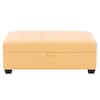 CorLiving Antonio Yellow Fabric Storage Ottoman LAD-184-O - The Home Depot