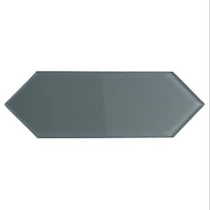 Giorbello Lavender Gray 3 in. x 6 in. x 8mm Glass Wall Tile Sample (1 ...