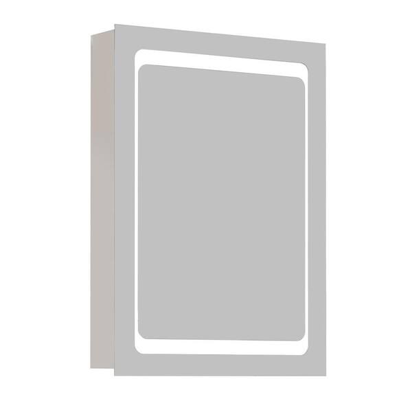 19.75 in. W x 27.5 in. H Rectangle Framless Mirror Wall Mirror Vanity ...