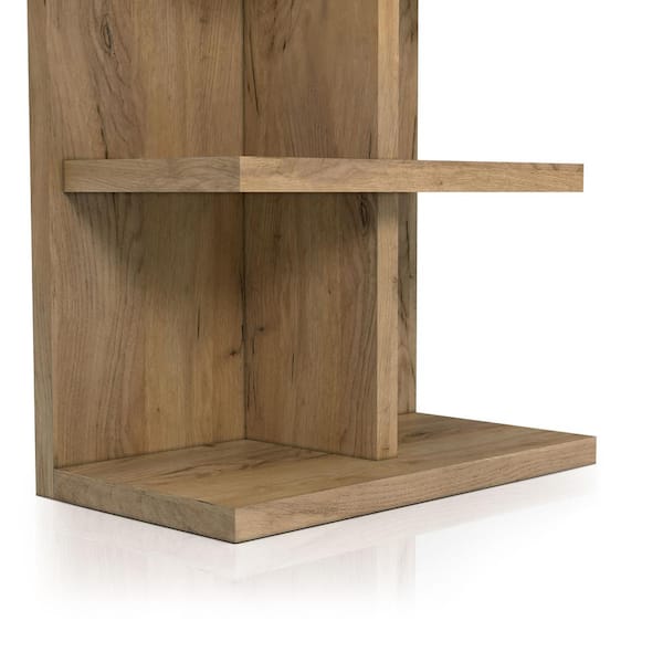 Furniture of America Ankey 70.87 in. Tall Light Oak 4 Shelves Standard Bookcase YNJ 2287C43