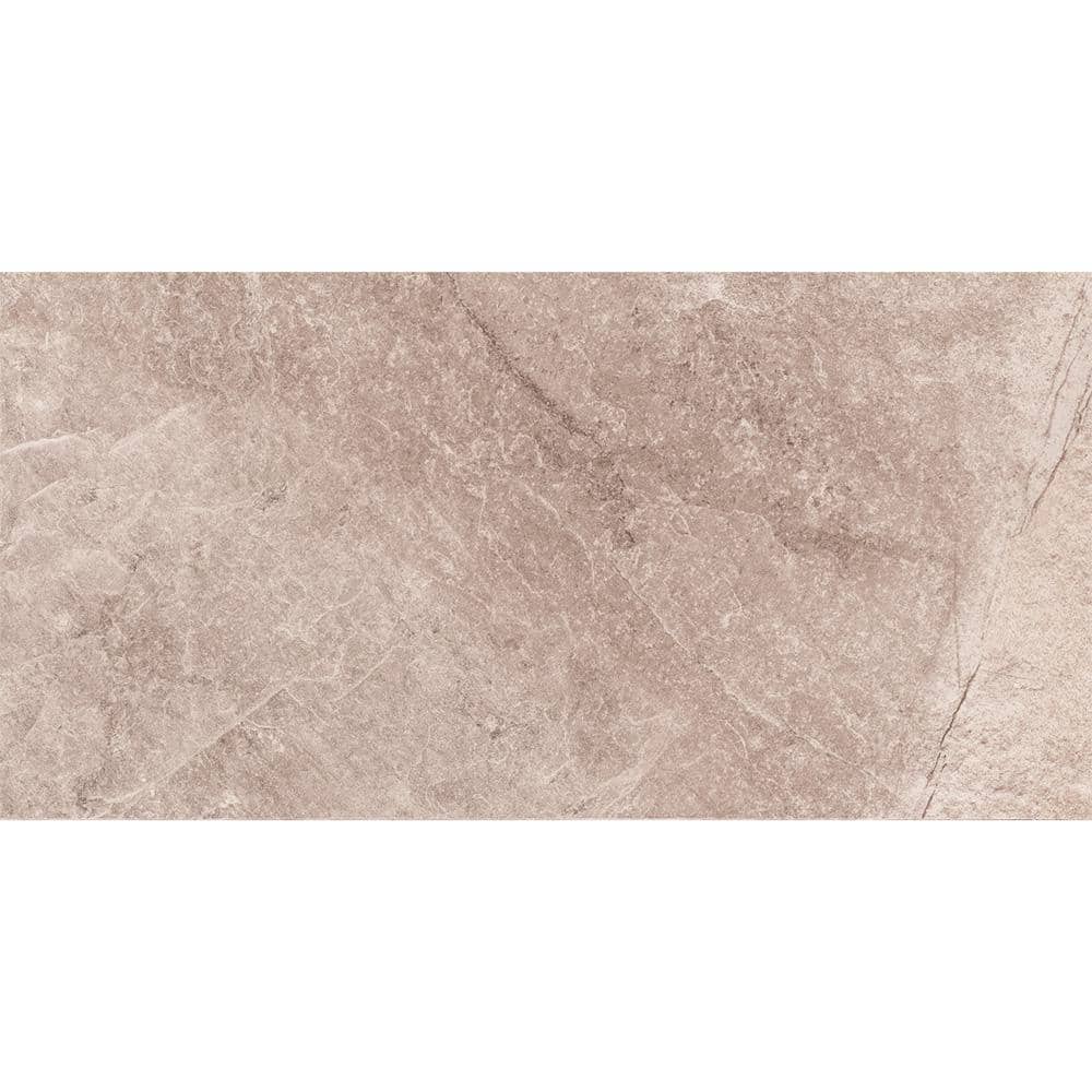 Vitromex Lakes Seminole 12 in. x 24 in. Matte Ceramic Stone Look Floor ...