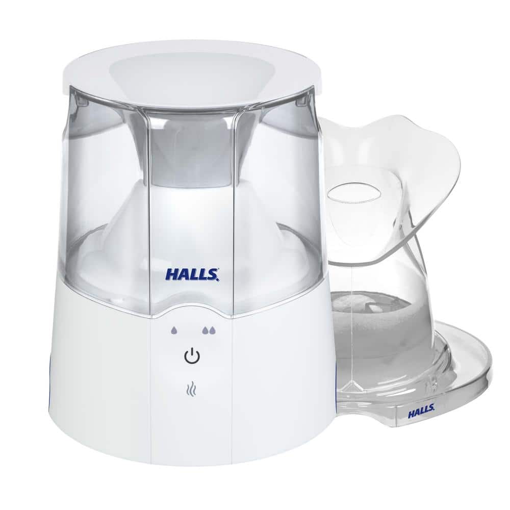 Crane 0.5 Gal. Crane x Halls 2-in-1 Warm Mist Humidifier and Steam ...
