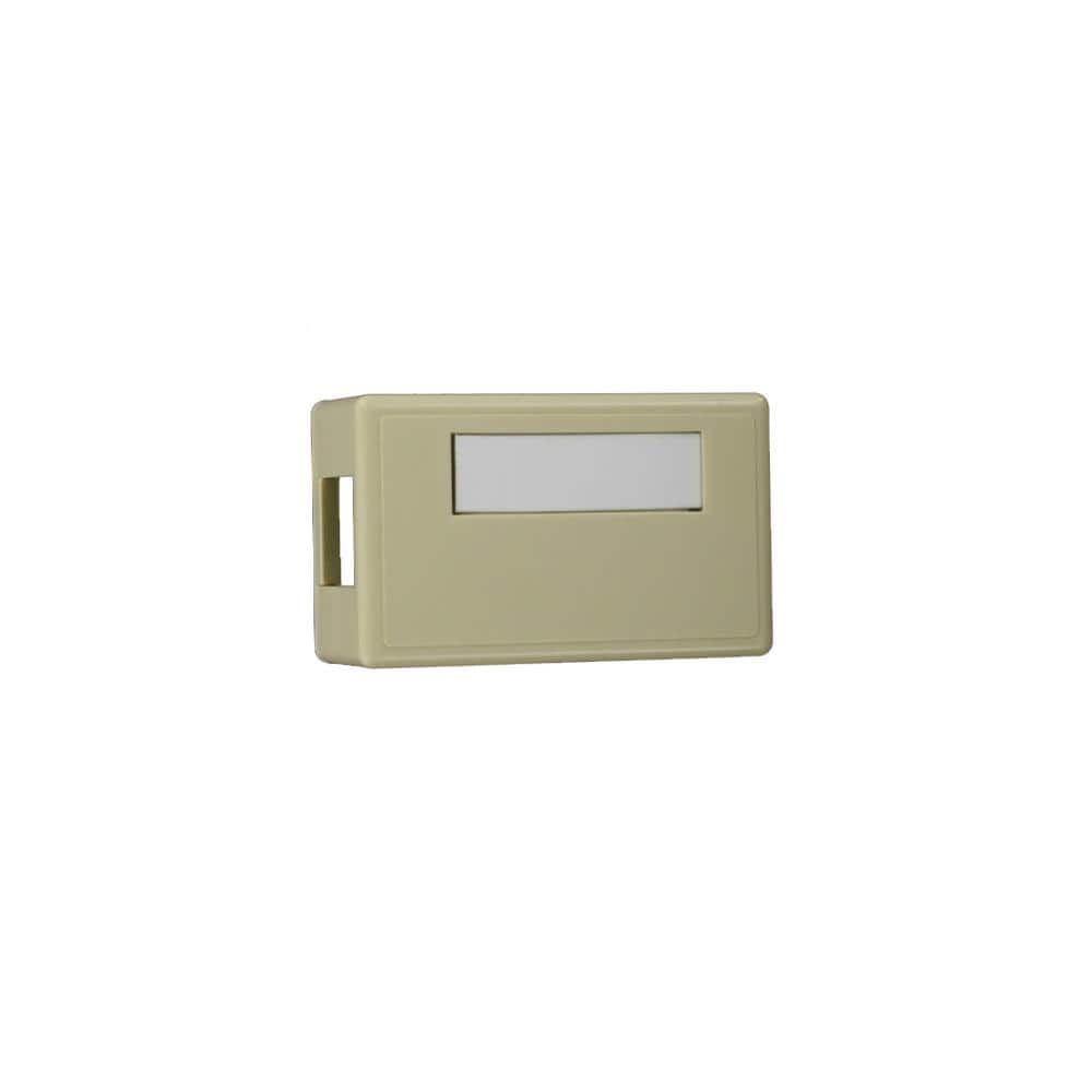 Leviton 1-Port QuickPort Surface Mount Box, Ivory 41089-1IP 41089-1IP ...