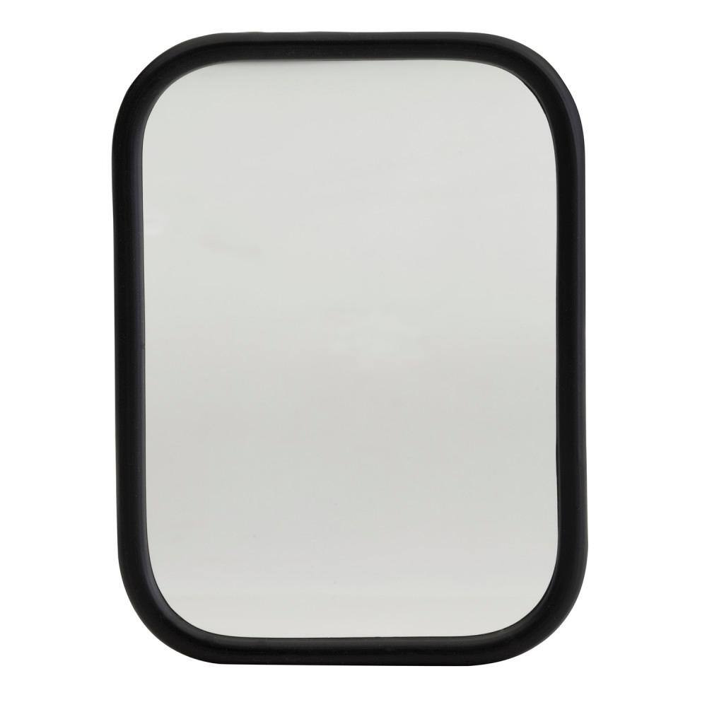 Rolled-Rim Mirror with Ball Swivel - Black 12072 - The Home Depot