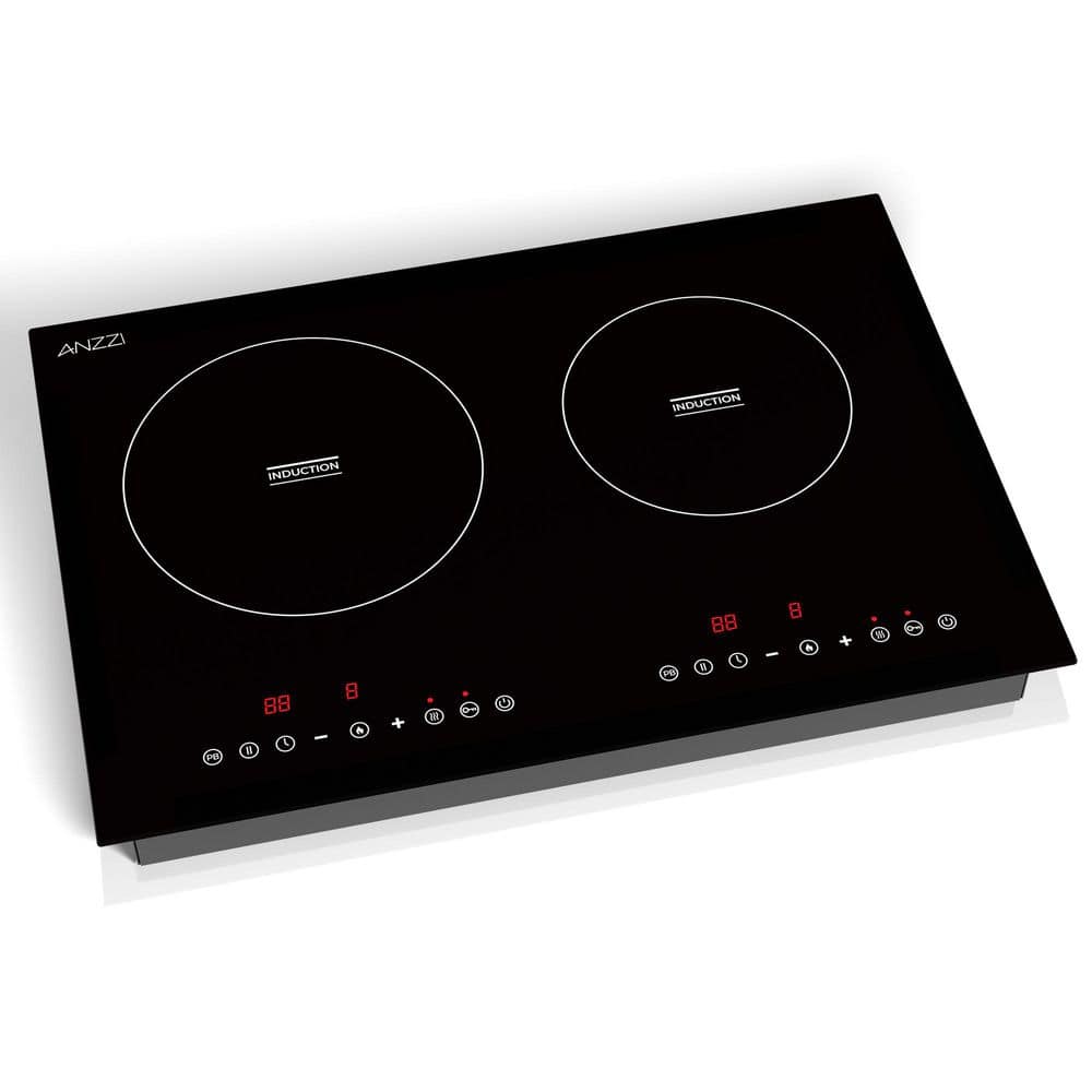 ANZZI 20 in. Induction Cooktop in Black with Child Safety Lock, Auto ...