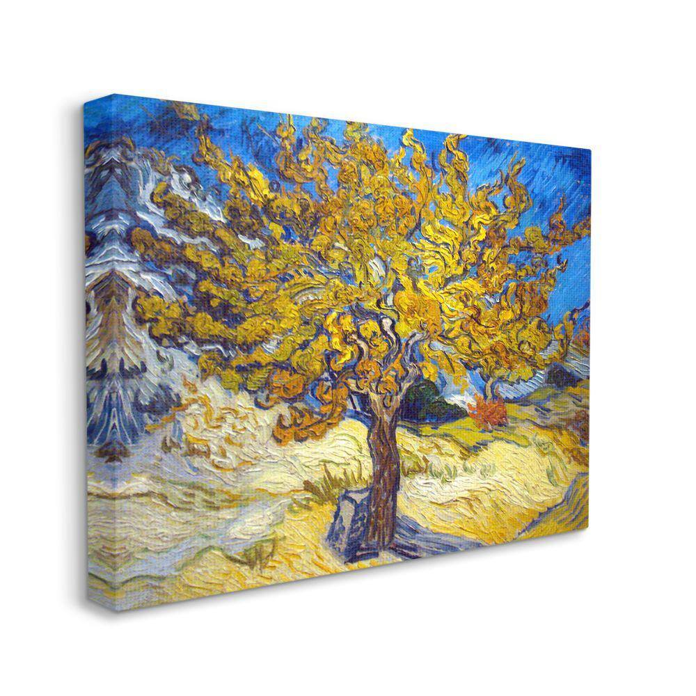 Stupell Industries "Golden Tree Blue Yellow Van Gogh Classical Painting ...