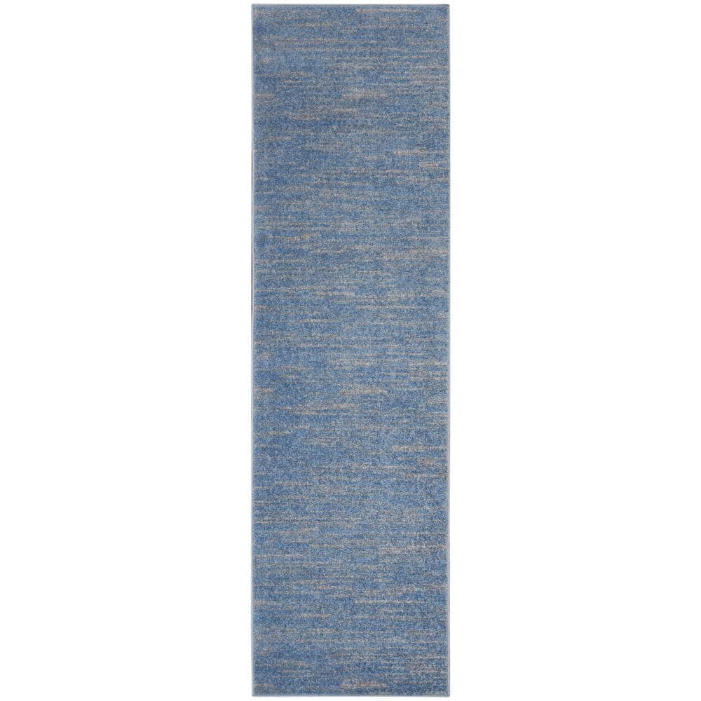 Reviews for Nourison Essentials 2 ft. x 8 ft. Blue/Gray Kitchen Runner ...