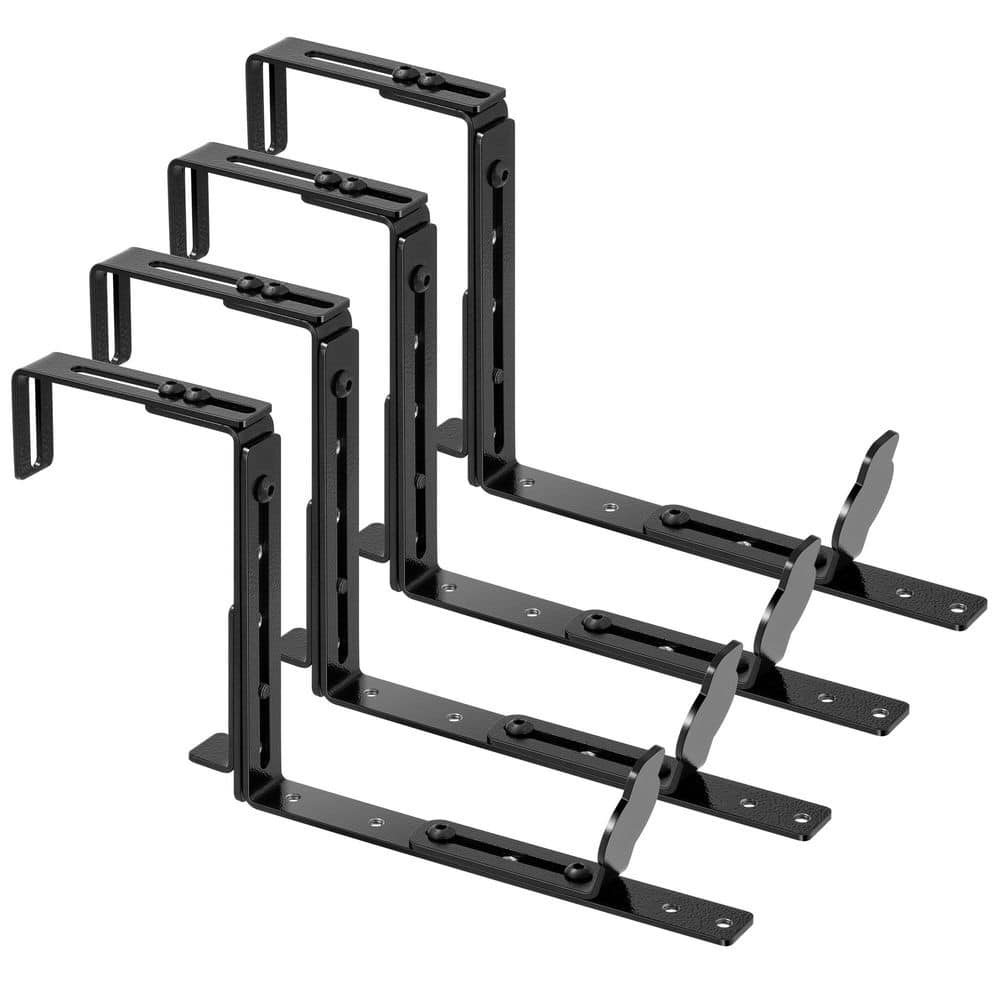VIVOSUN Adjustable Carbon Steel Window Planter Box Brackets for ...