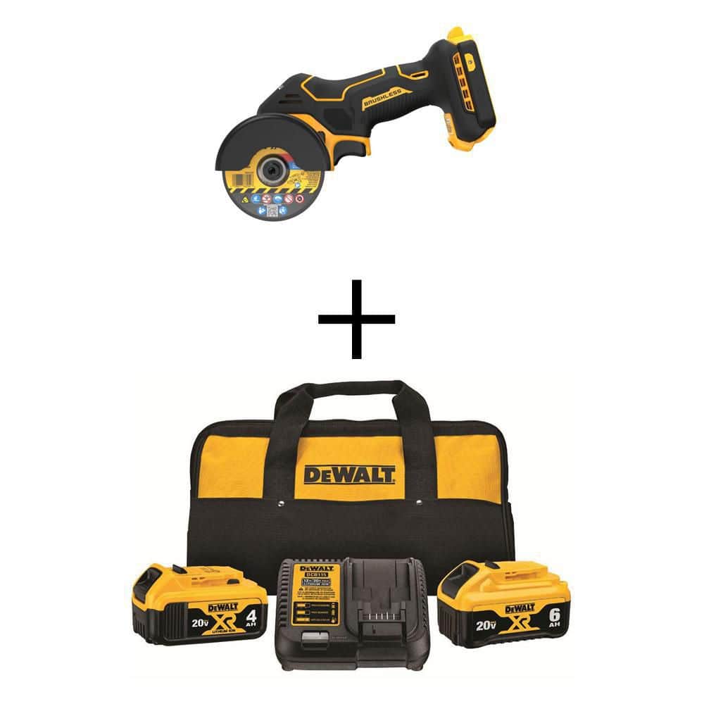 DEWALT 20V XR Cordless 3 in. Cut-Off Tool with 20V MAX XR Premium ...