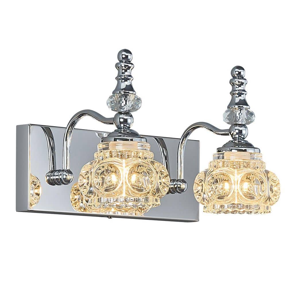 ZHLWIN Home Lighting Fixture Width 11.81" In. " 2-light Chrome Modern ...
