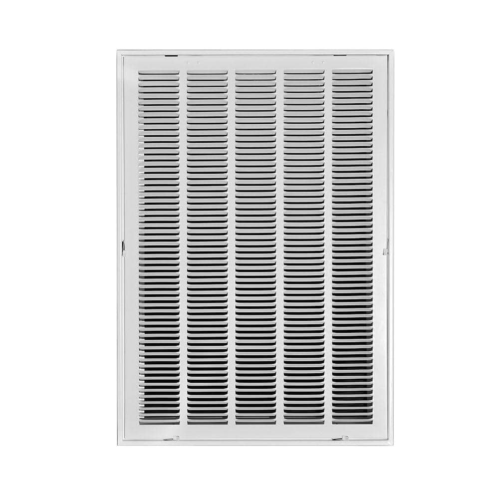 Everbilt 20 in. x 30 in. White Return Air Filter Grille H190 20X30 ...