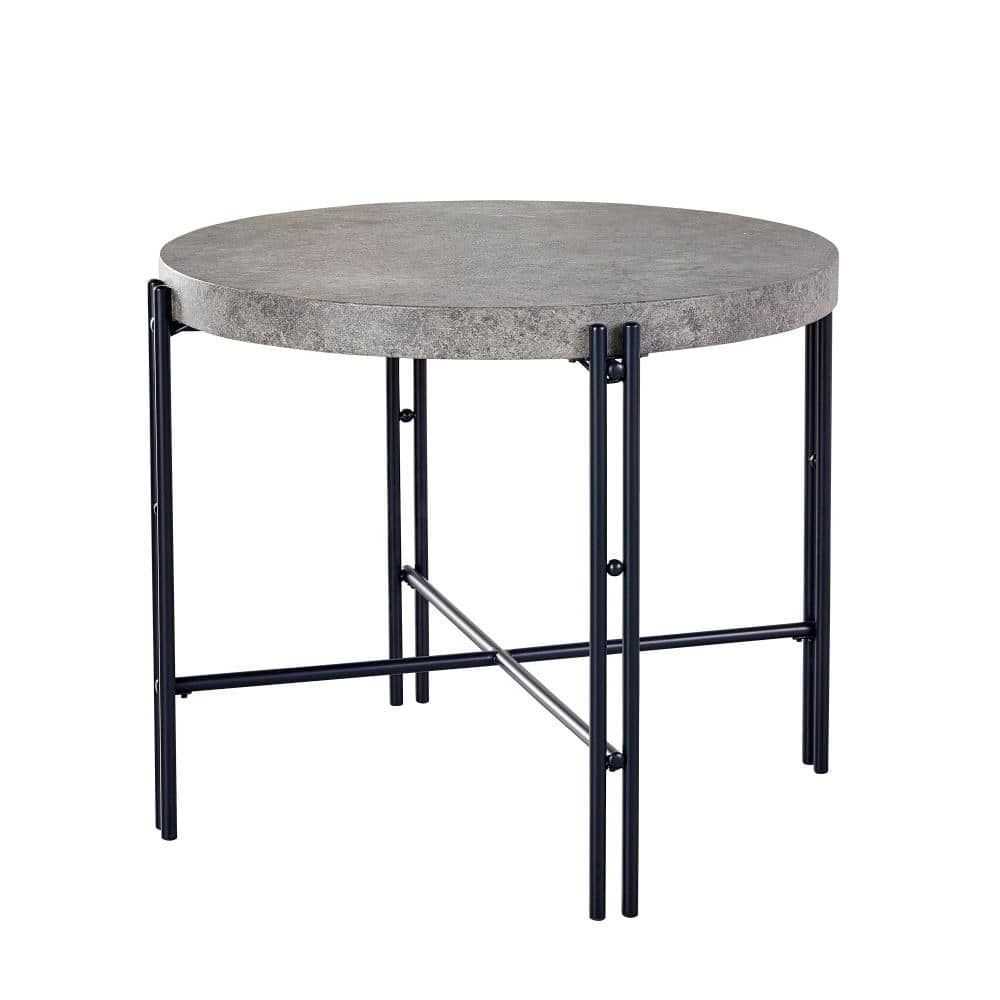 Steve Silver Morgan Gray and Black Round Counter Table MG450PT - The ...