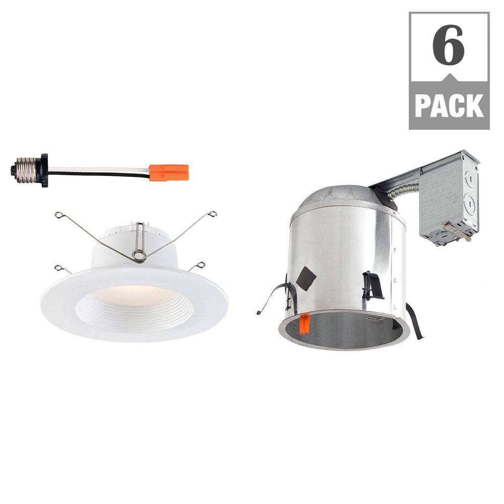 EnviroLite 6 in. 2700K Remodel Recessed Integrated LED Housing with ...